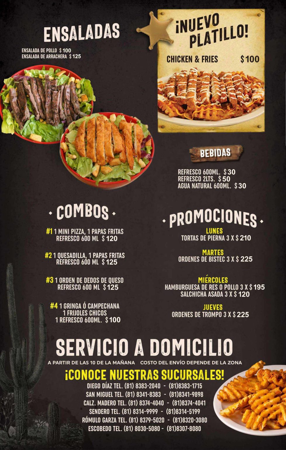 Menú – El Texanito